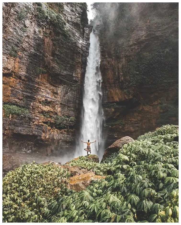 Taste of Asia: Kapas Biru Waterfall majestic curtain scenic Lumajang ...