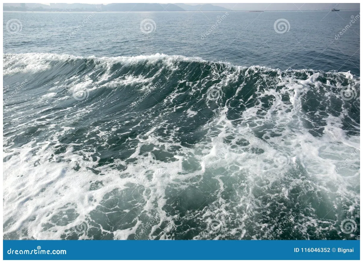 Must-Visit: Ferry boat wake foam ocean blue texture in Southeast Asia