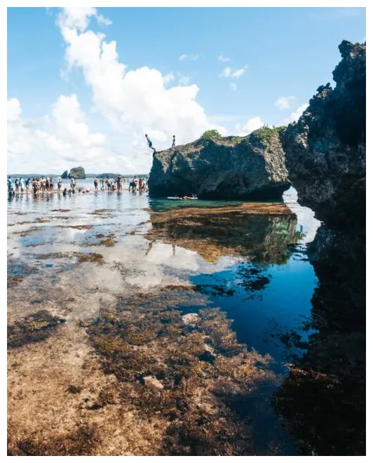 The Beauty of Magpupungko Rock Pools Siargao natural infinity pool low ...