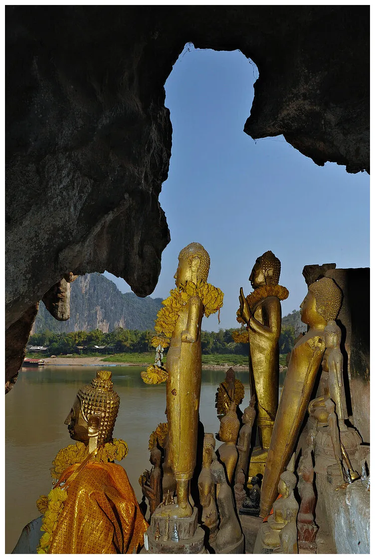 Hidden Gems: Pak Ou Caves thousands of buddha statues Mekong river ...